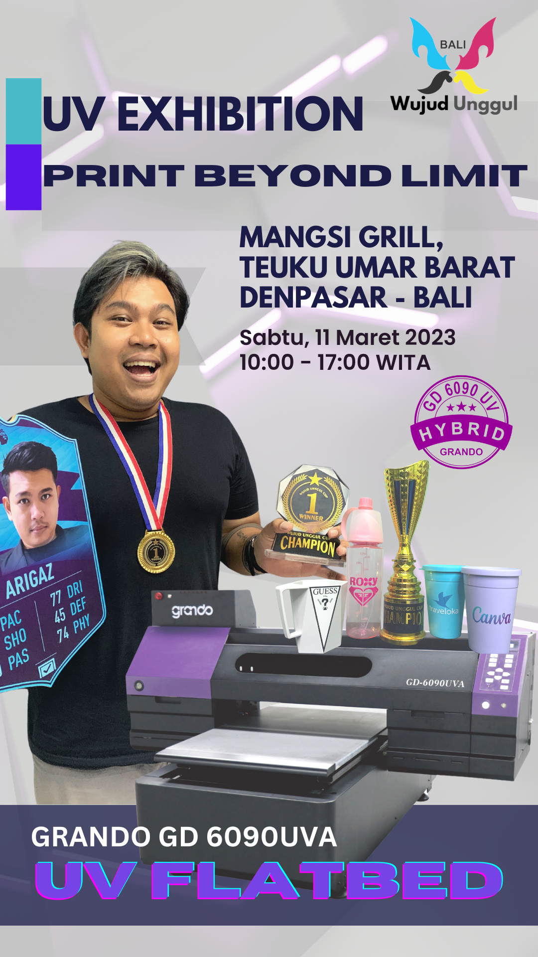 Print Beyond Limit: Keunggulan Grando GD 6090 UV Flatbed